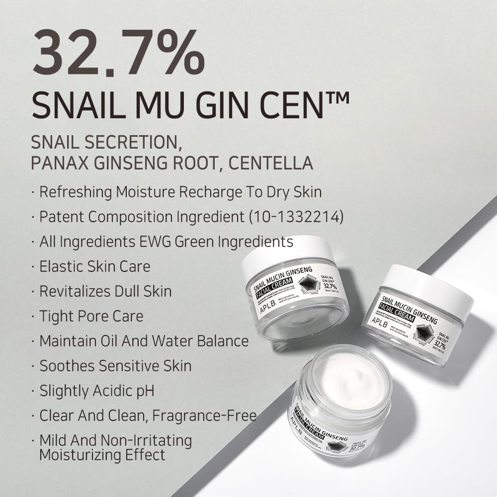 APLB Snail Mucin Ginseng Facial Cream 55ml – SoKoSkins