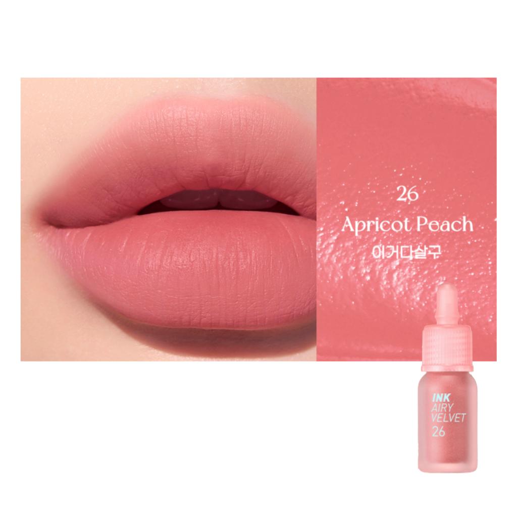 Peripera Ink Airy Velvet #26 APRICOT PEACH – SoKoSkins