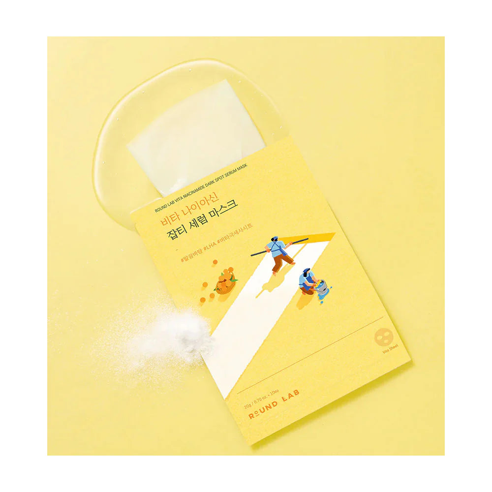Round Lab Vita Niacinamide Dark Spot Serum Mask 5EA – SoKoSkins