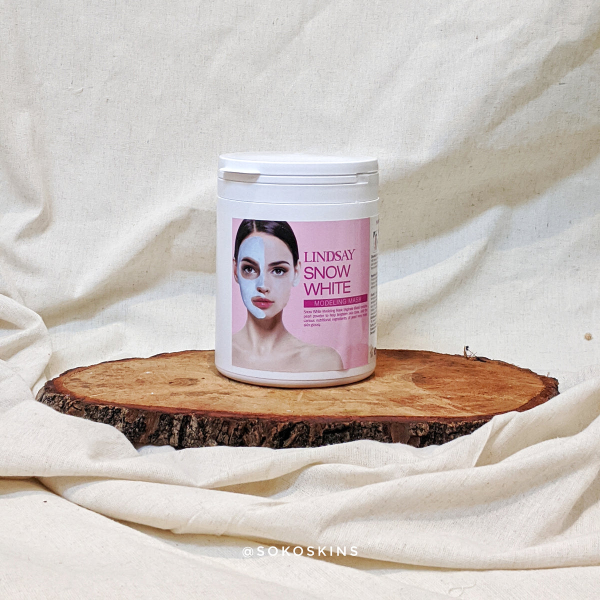 Lindsay Modeling Mask 240g #Snow White – SoKoSkins