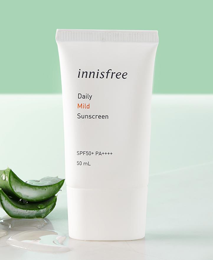 Innisfree Daily Mild Sunscreen SPF50+ PA++++ 50ml – SoKoSkins