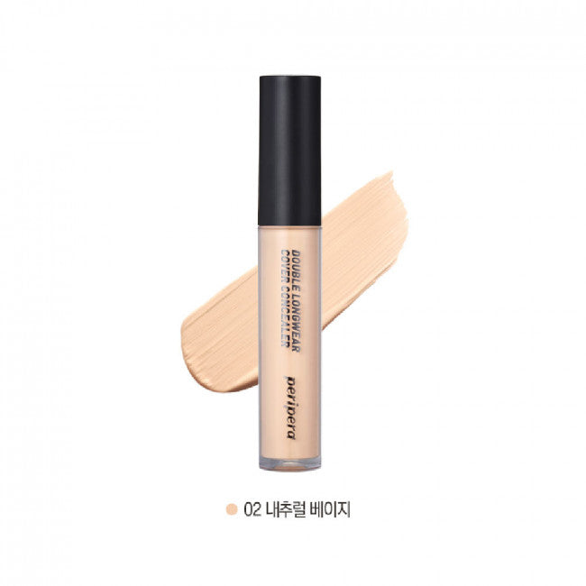 PERIPERA Double Longwear Cover Concealer 5.5g #02 Natural Beige – SoKoSkins
